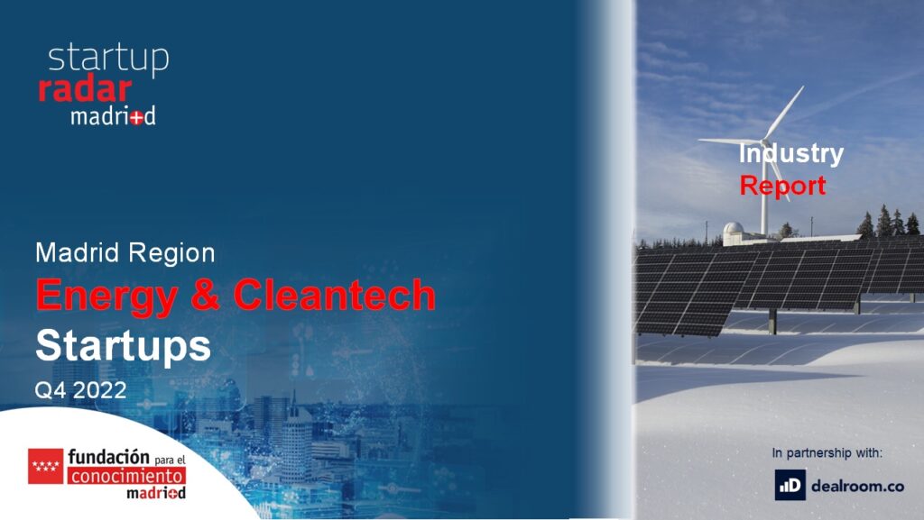 Publicado el Informe sectorial Startup Radar madri+d de Energía y ...